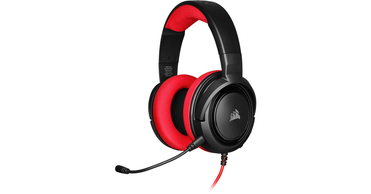 Corsair HS35 Stereo Gaming Headset - Rojo (CA-9011198-EU / CA-9011198 ...