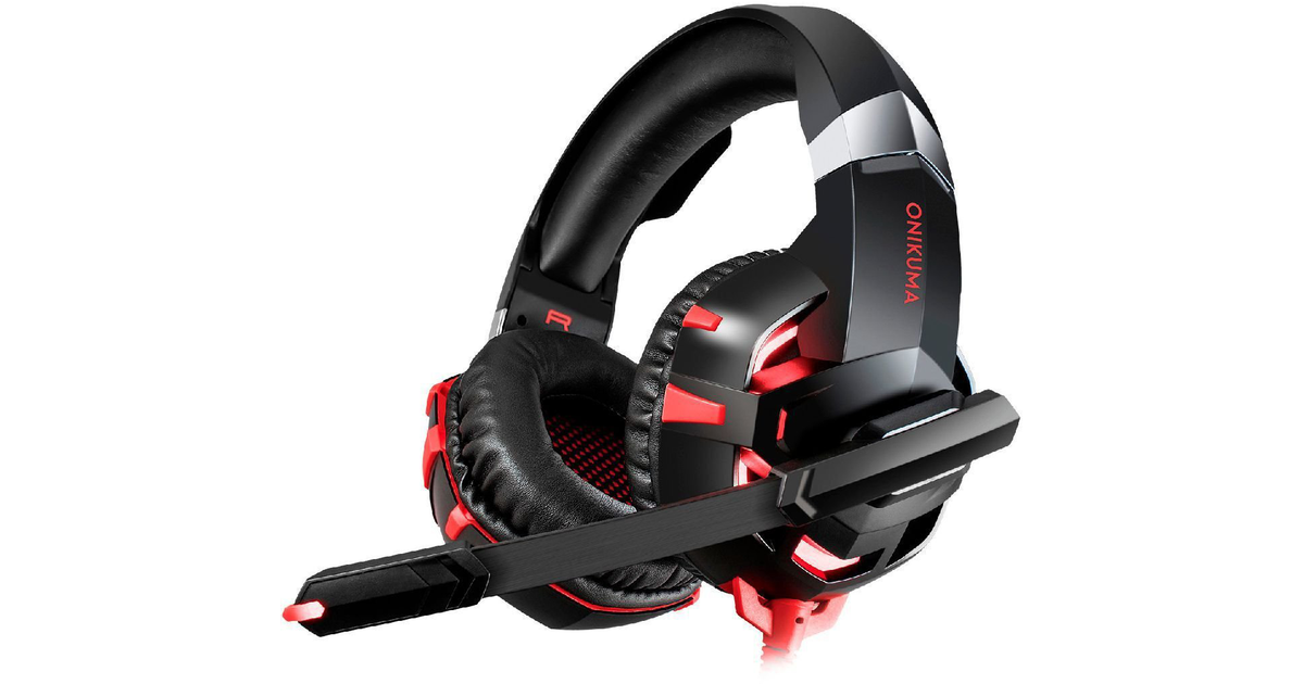 Onikuma K2 Pro Gaming Headset - Negro/Rojo | SoloTodo.cl
