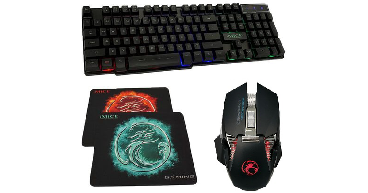 iMice Teclado AK-600 + Mouse T96 + Mousepad S | SoloTodo.cl