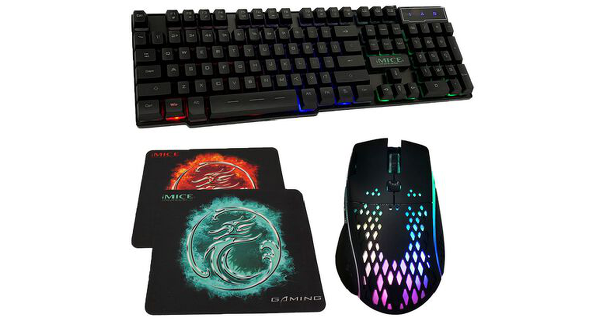 iMice Teclado AK-600 + Mouse T97 + Mousepad S | SoloTodo.cl