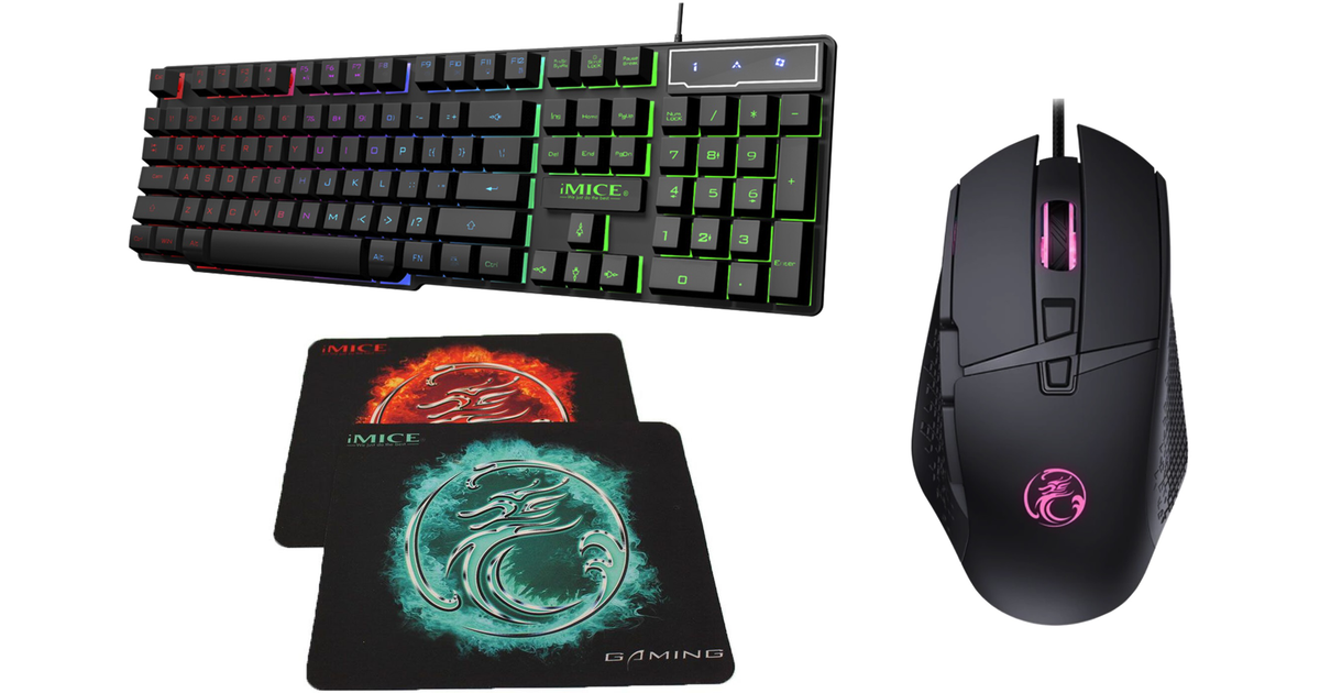 iMice Teclado AK-600 + Mouse T91 + Mousepad S | SoloTodo.cl