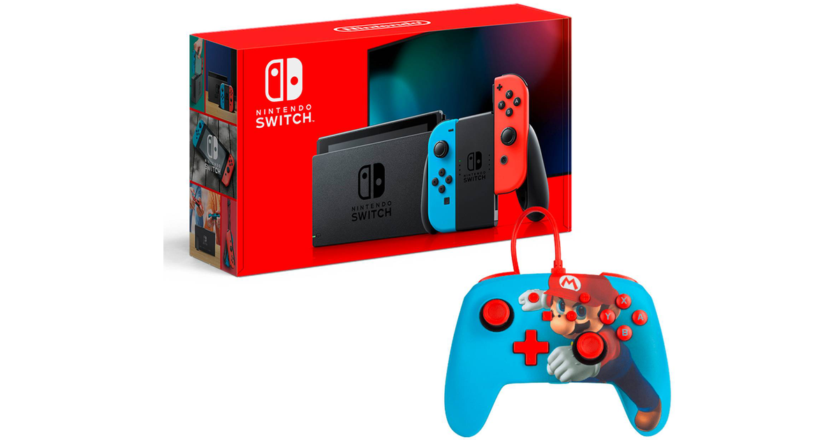 Nintendo Switch Refresh Neon + Wired Controller Switch | SoloTodo.cl