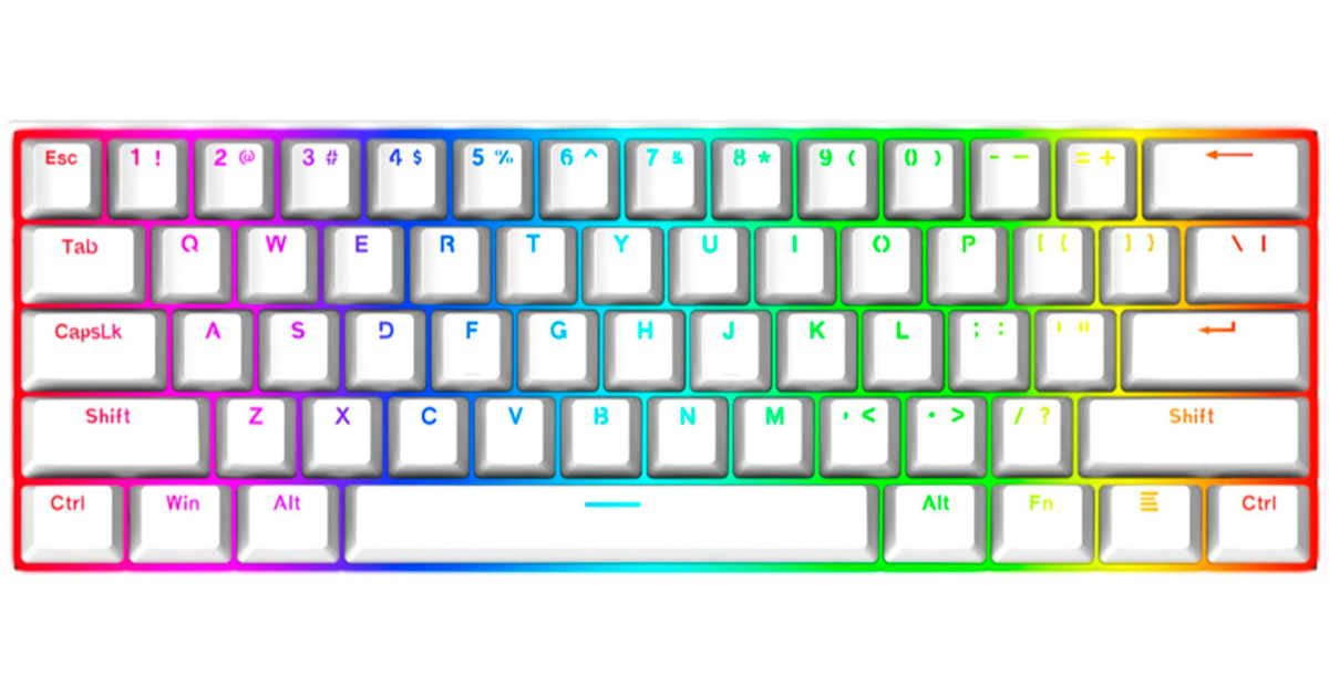 Redragon Dragonborn RGB (White / Red Switch) (K630) | SoloTodo.cl