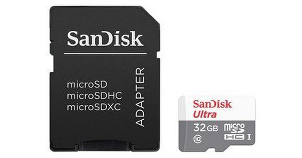SanDisk Ultra microSDHC 32 GB UHS-I (Class 10 / Speed Class 1) (SDSQUNR-032G-GN3MA (Pack de 3 ...
