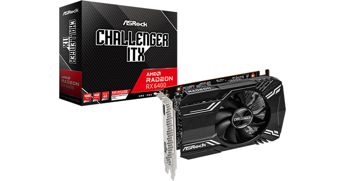 ASRock Radeon RX 6400 Challenger ITX 4GB [RX6400 CLI 4G] | SoloTodo.cl