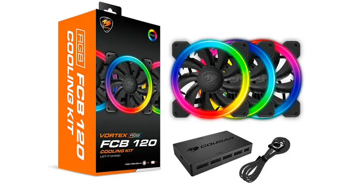 Cougar Vortex RGB FCB 120 Kit 3 [3MFCBKIT.0001] | SoloTodo.cl