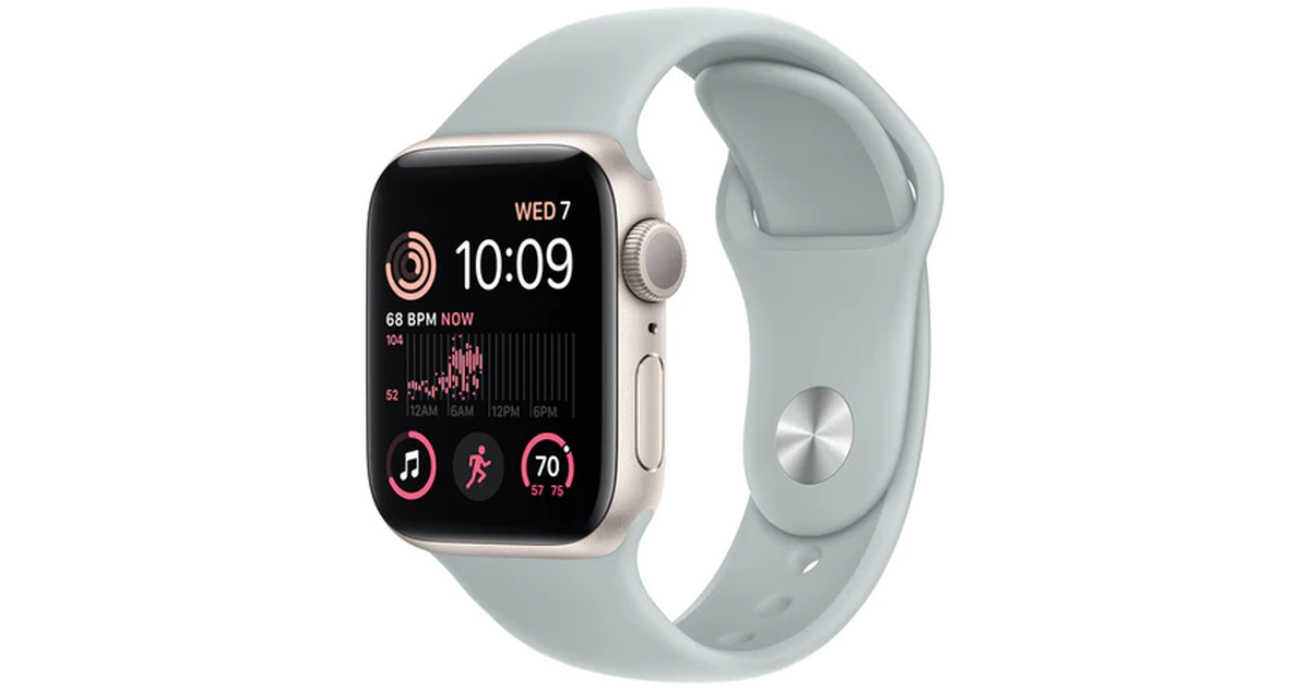 Apple Watch SE 2022 44mm (GPS / Starlight Case / Succulent) | SoloTodo.cl