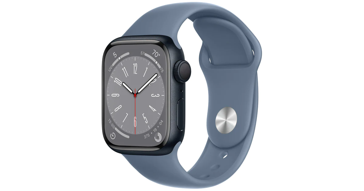 Apple Watch Series 8 45mm (GPS / Midnight Aluminum Case / Slate Blue ...