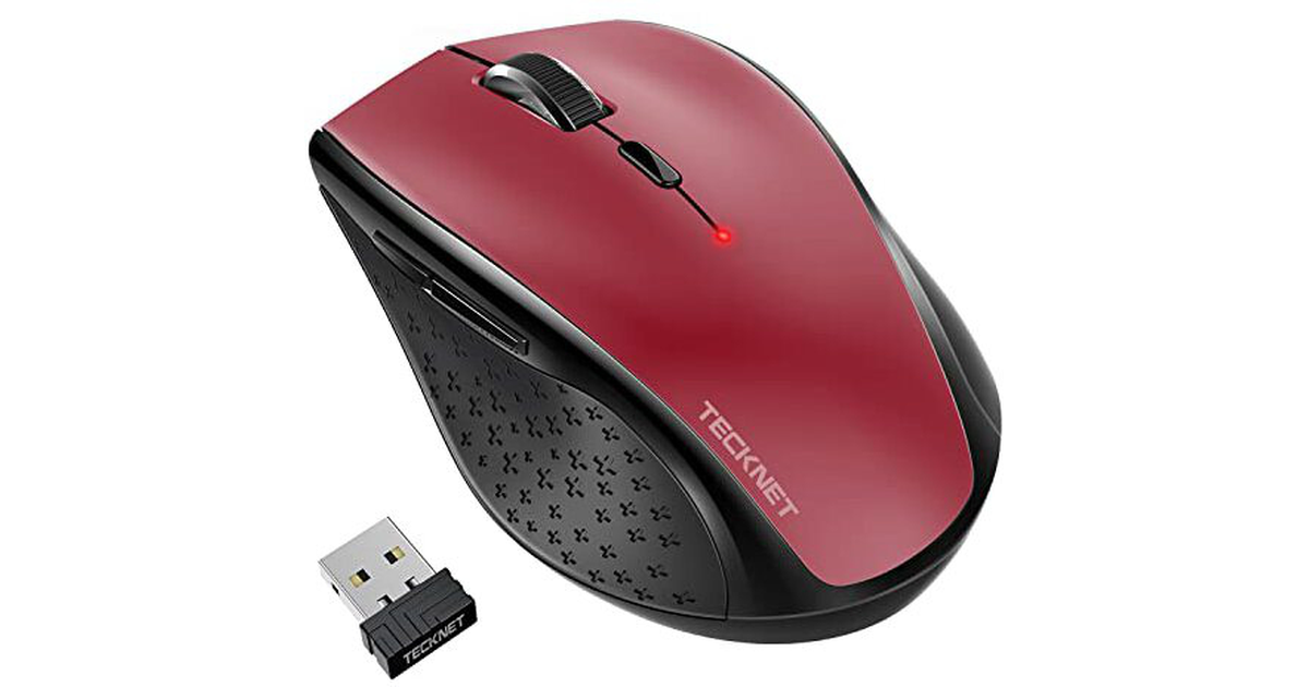 Tecknet Pro Wireless Mouse M003 - Rojo | SoloTodo.cl
