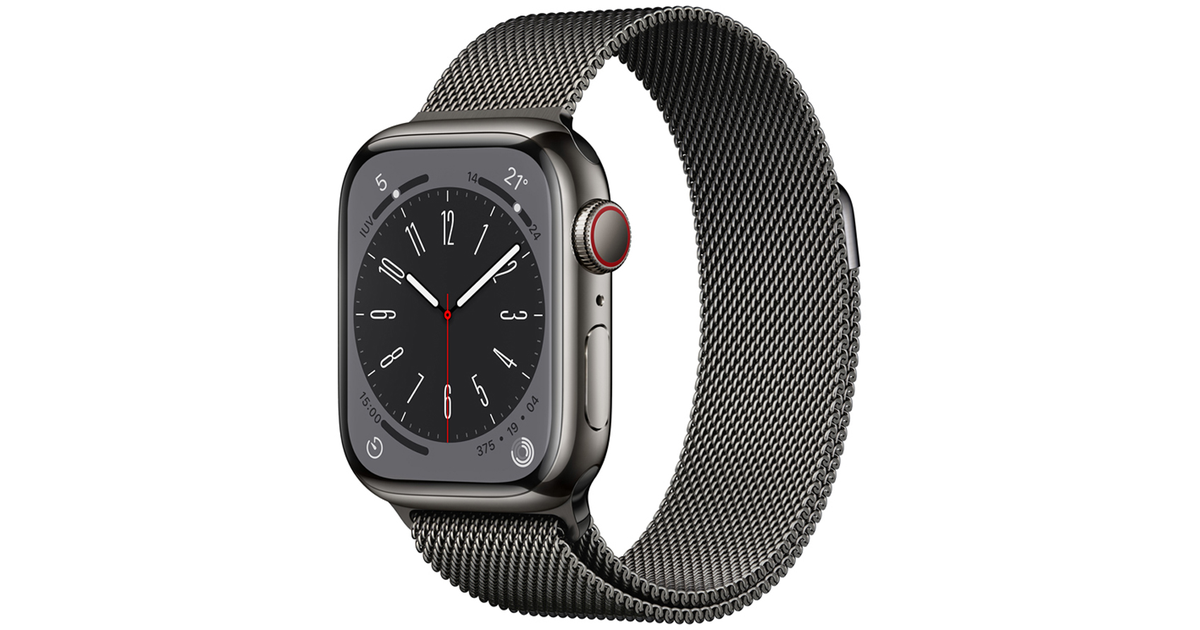 Apple Watch Series 8 41mm (GPS + Cellular / Graphite Stainless Steel ...