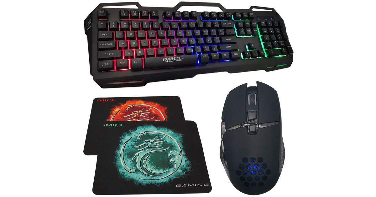 iMice Teclado AK-400 + Mouse T90 + Mousepad | SoloTodo.cl