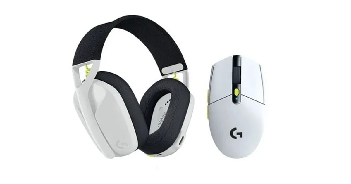 Logitech G435 - White / Yellow + Mouse G305 (981-001161) | SoloTodo.cl