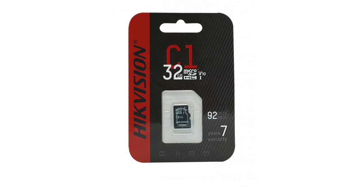 Hikvision C1 microSDXC 32 GB UHS-I (Class 10 / Speed Class 1 / Video ...