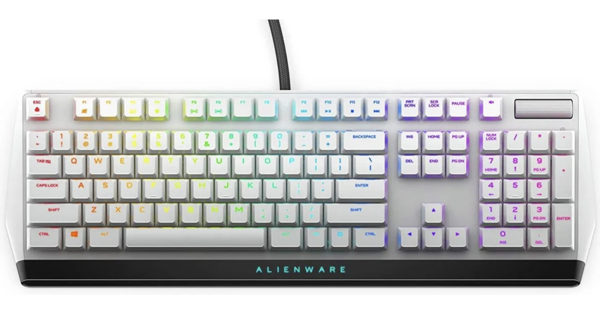 Alienware Low-Profile RGB Gaming Keyboard - White (AW510K) | SoloTodo.cl