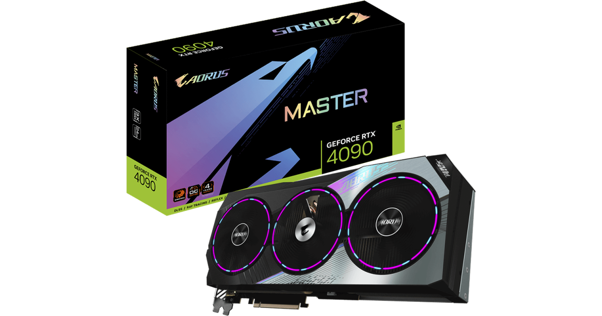 Gigabyte AORUS GeForce RTX 4090 MASTER 24G [GV-N4090AORUS M-24GD ...