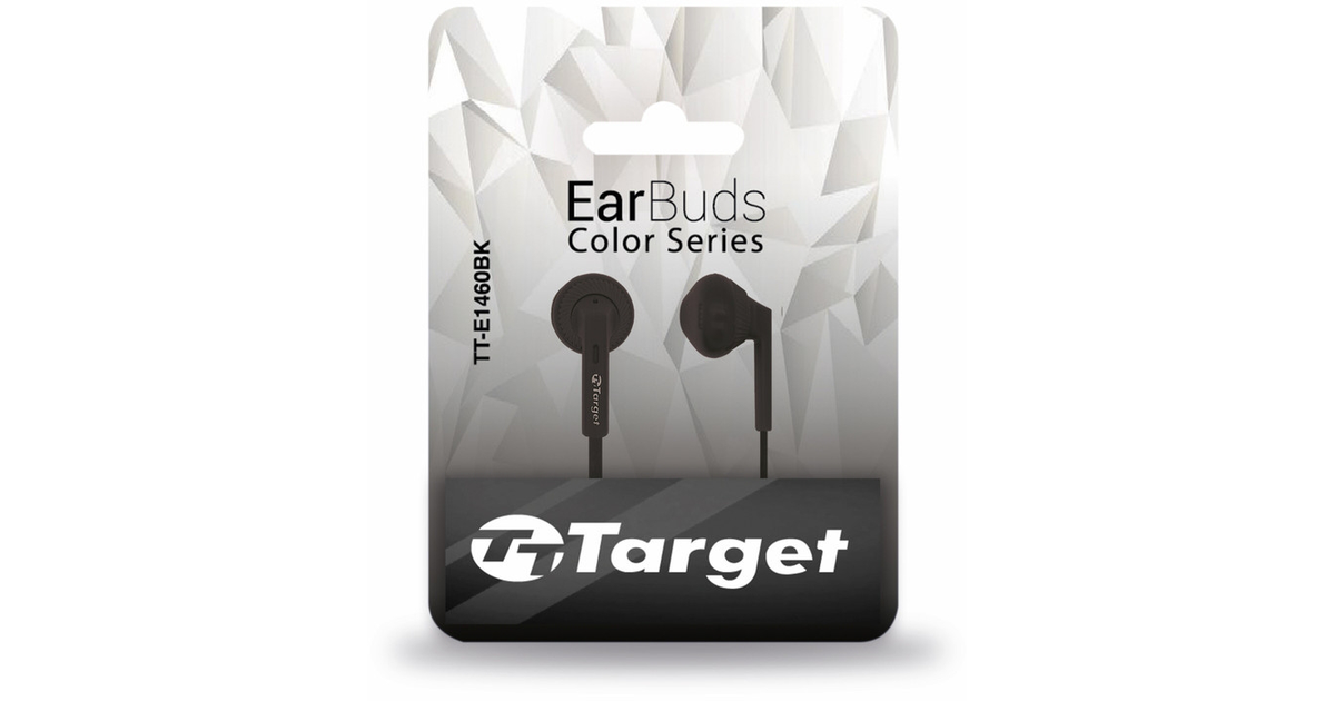 Target EarBuds Color Series - Negro (TT-E1460BK) | SoloTodo.cl