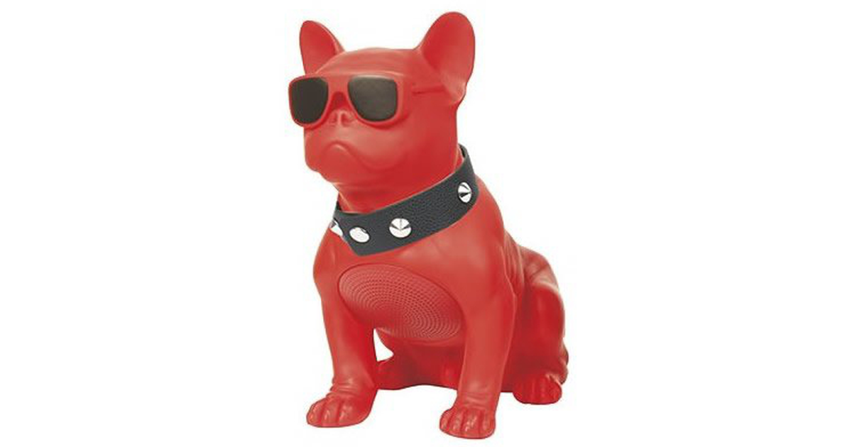 Genérico Perro Bulldog con Collar - Rojo | SoloTodo.cl
