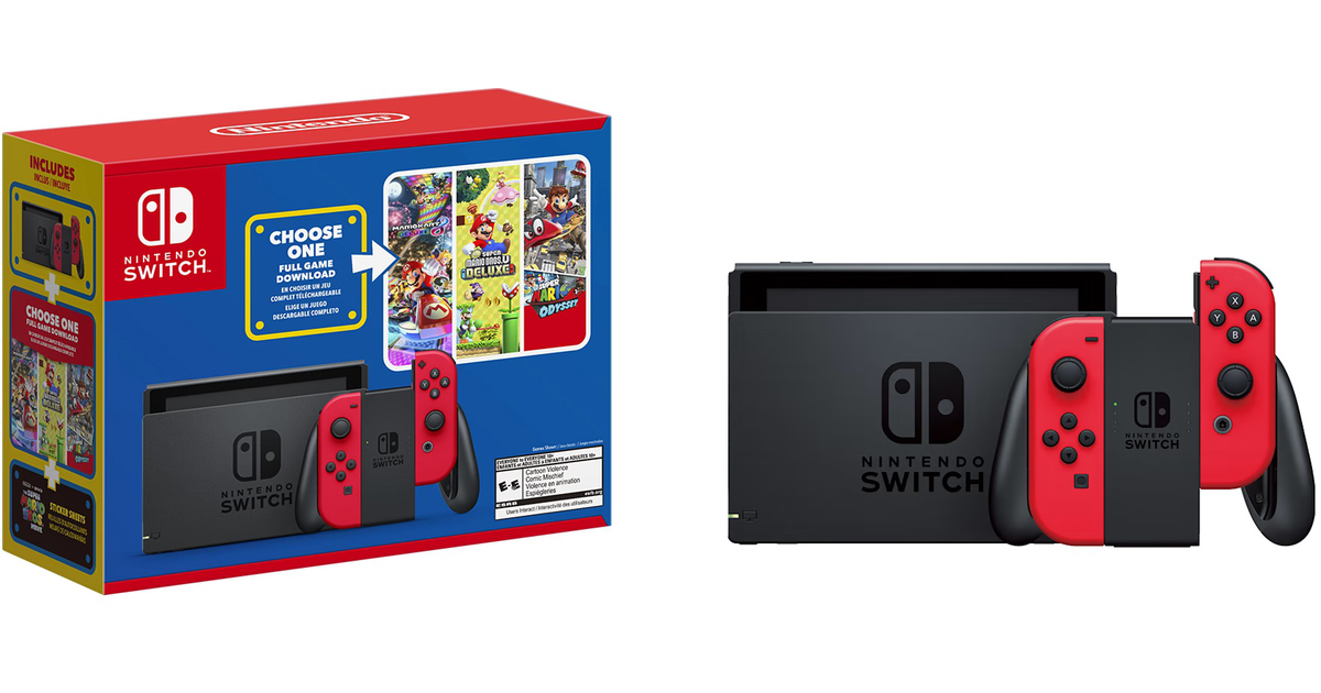 Nintendo Switch Joy-Con Color Mario Red Edition Choose One Bundle ...