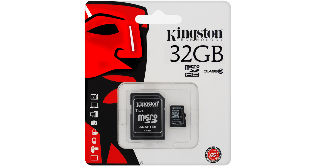 Kingston microSDHC / microSDXC 32 GB Class 10 / UHS Class 1 (U1 ...