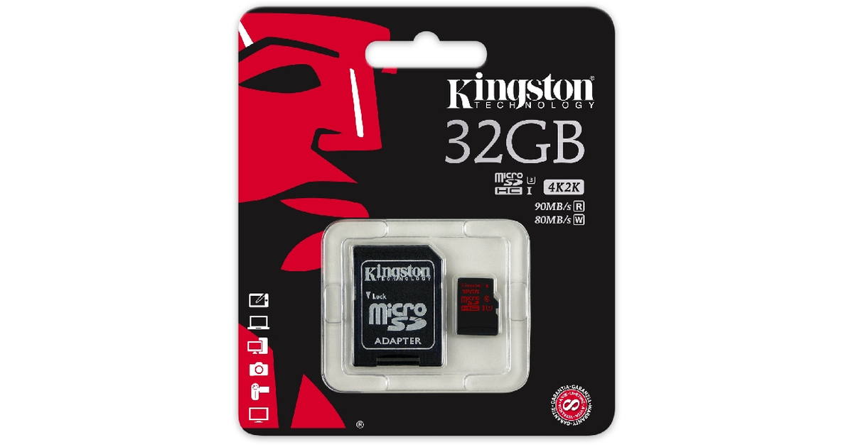 Kingston microSDHC / microSDXC 32 GB Class 10 / UHS Class 3 (U3 ...