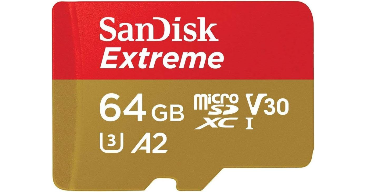 SanDisk Extreme microSDXC 64 GB UHS-I (Speed Class 3 / Video Speed ...