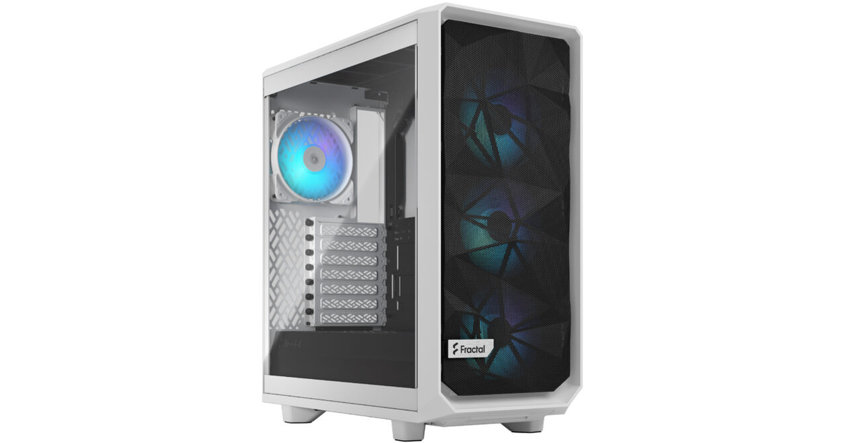 Fractal Design Meshify 2 Compact RGB - White TG Clear tint (FD-C-MES2C ...