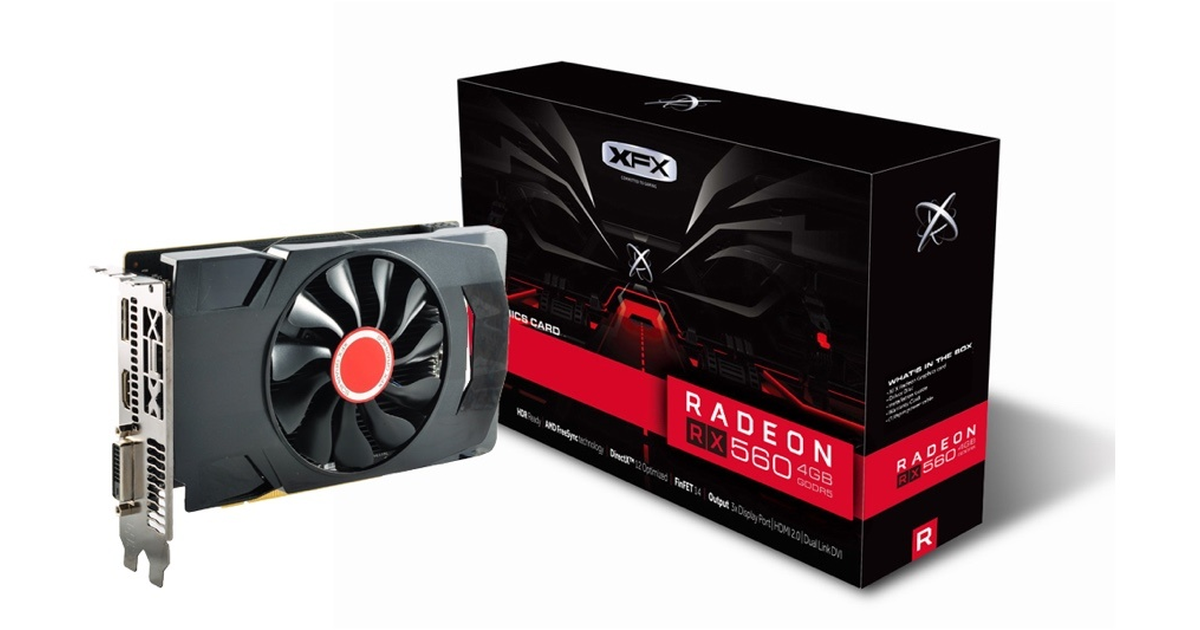 XFX AMD Radeon RX 560 4GB Single Fan [RX-560P4SFGR] | SoloTodo.cl