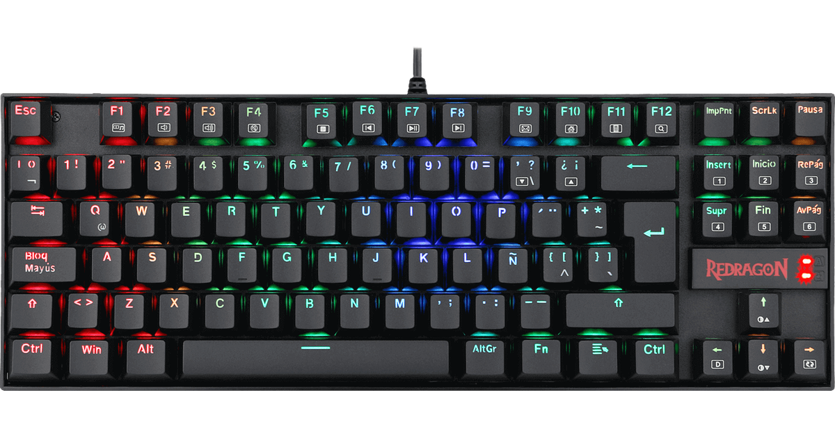 Redragon Kumara K552 RGB (Español) (Negro - Switch Blue) | SoloTodo.cl