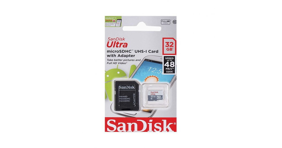 SanDisk Ultra microSDHC / microSDXC 32 GB Class 10 / UHS Class 1 (U1 ...