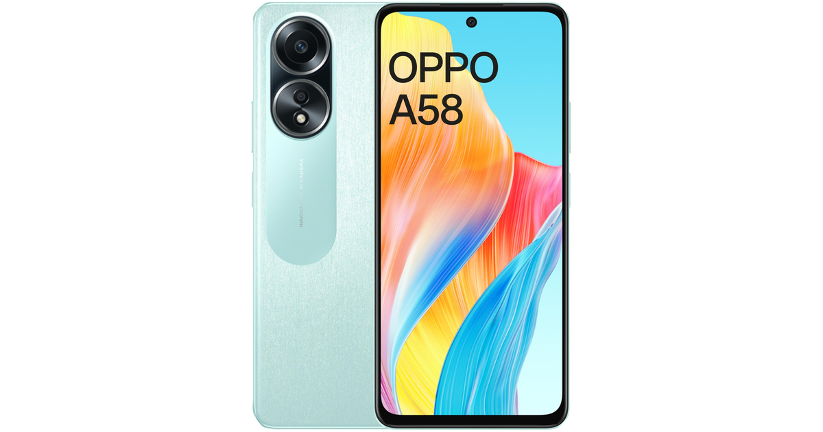 Oppo A58 4G (128 GB / 6 GB / Dazzling Green) | SoloTodo.cl