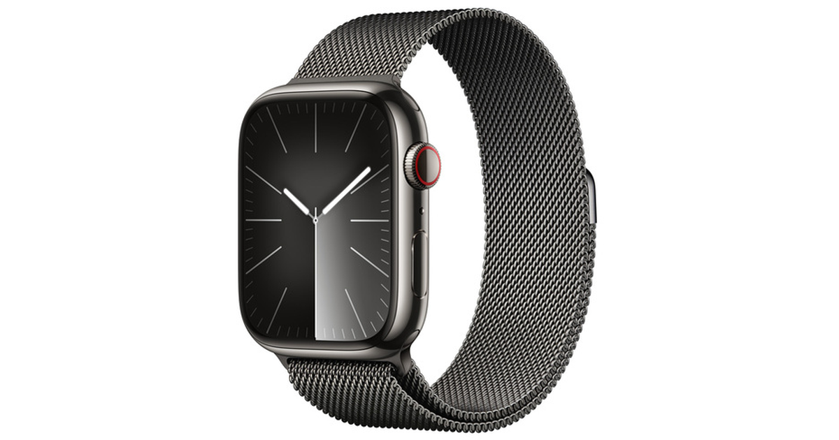 Apple Watch Series 9 45mm (GPS + Cellular / Graphite Stainless Steel ...