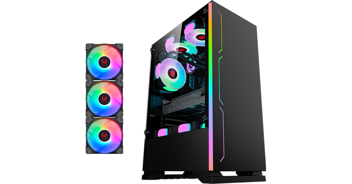 Kronos Armor - Black (Con 3 ventiladores) | SoloTodo.cl