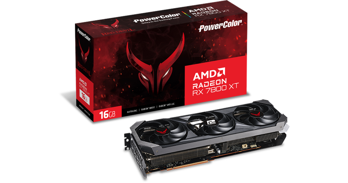 PowerColor Radeon RX 7800 XT Red Devil 16GB [RX 7800 XT 16G-E/OC ...