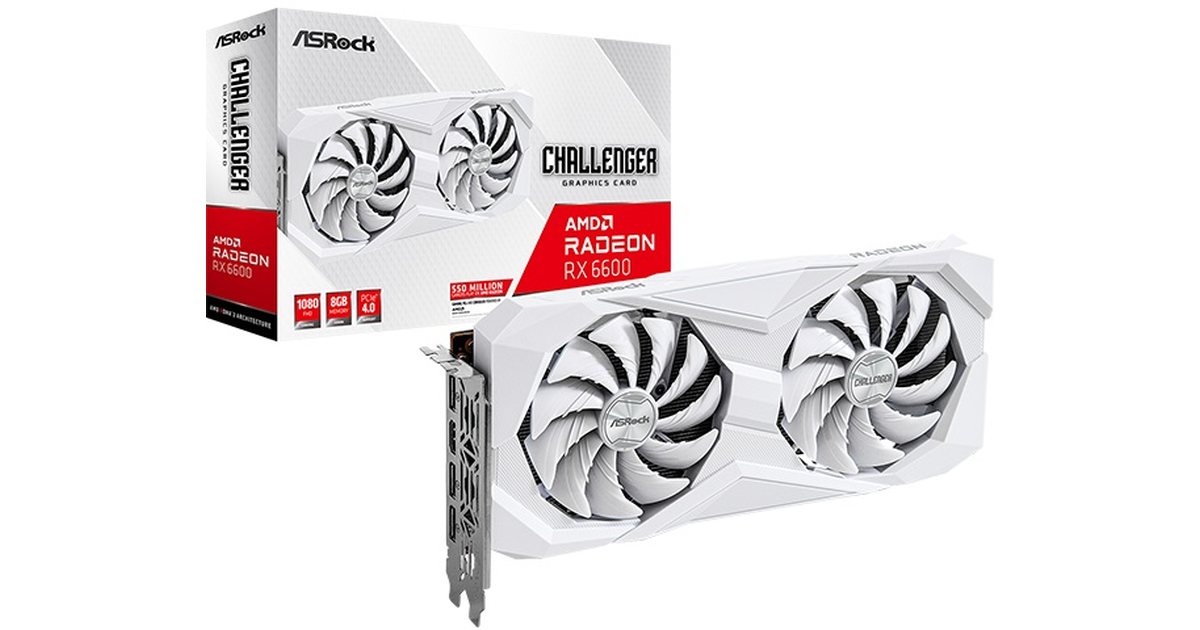 ASRock RX 6600 Challenger White 8GB [RX6600 CLW 8G] | SoloTodo.cl