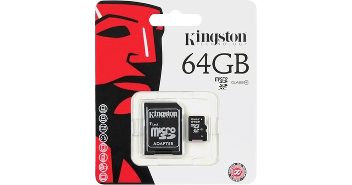 Kingston microSDHC / microSDXC 64 GB Class 10 / UHS Class 1 (U1 ...