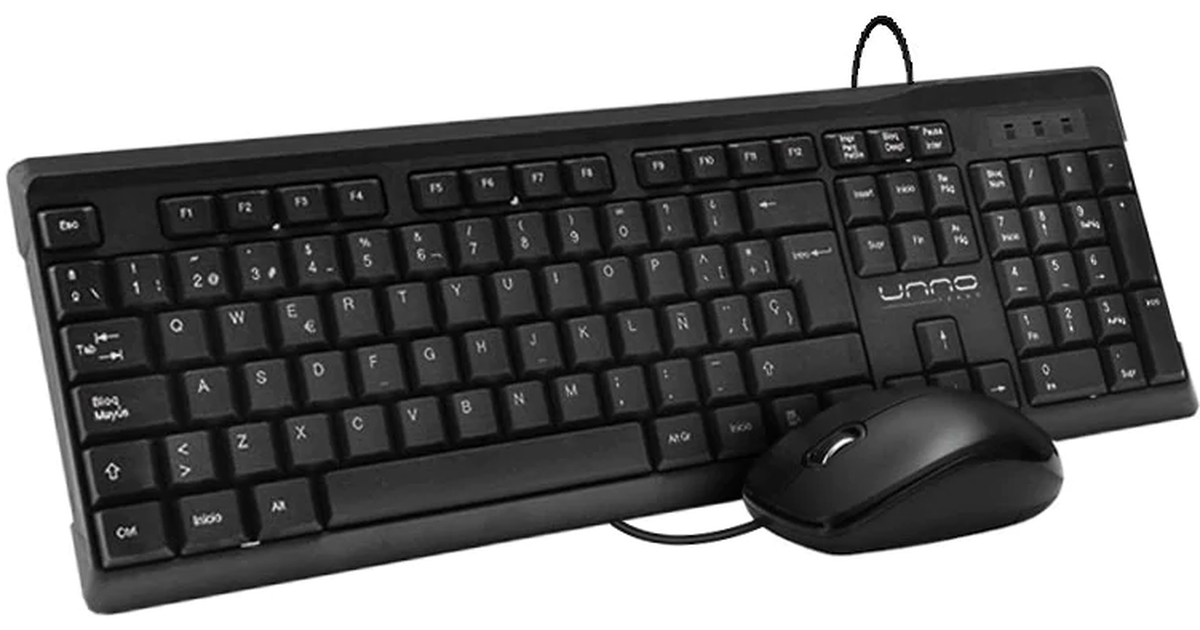 Unno Tekno Klass USB Keyboard and Mouse Combo (KB6721BK) | SoloTodo.cl