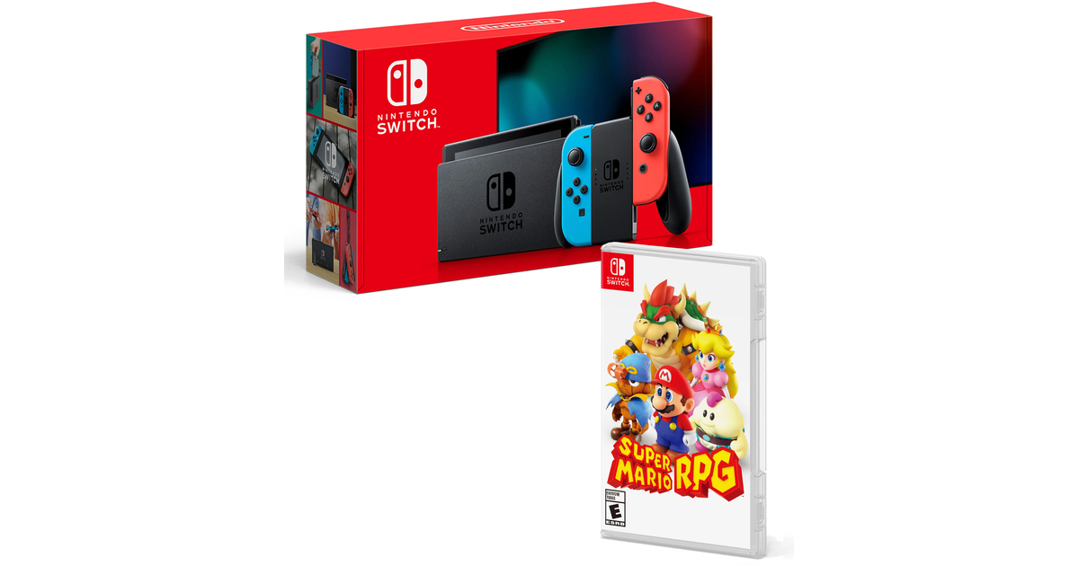 Nintendo Switch Refresh Neon + Super Mario RPG | SoloTodo.cl