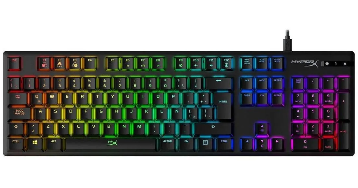 HyperX Alloy Origins - Blue Switch / Ingles (HX-KB6BLX-US) | SoloTodo.cl