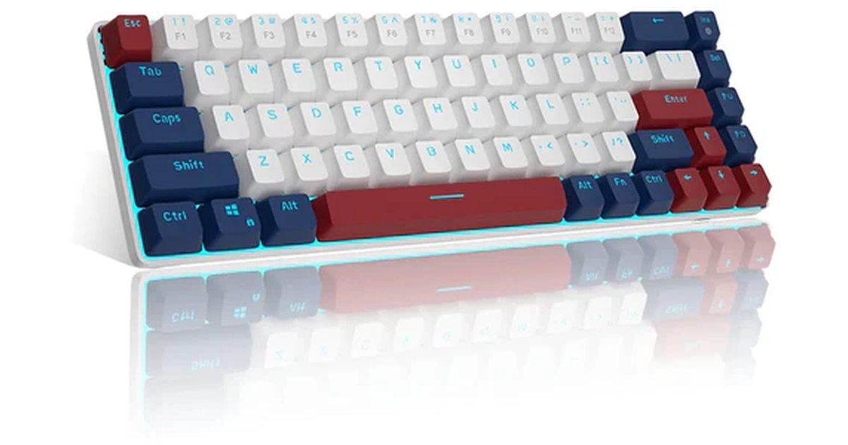 Magegee MK-Box - Blue / White - Red Switches | SoloTodo.cl