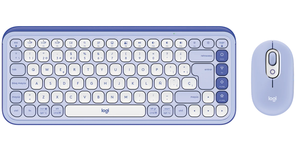 Logitech Pop Icon - Lavender / White (920-013054) | SoloTodo.cl