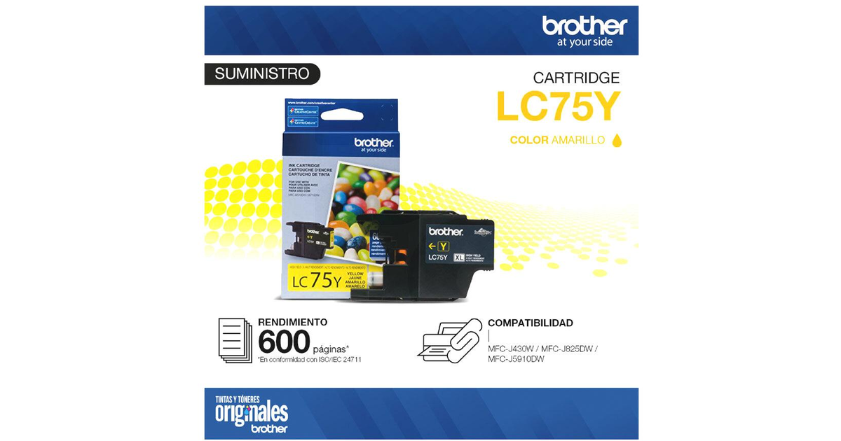 Brother LC75 (Amarillo) [LC75Y] | SoloTodo.cl