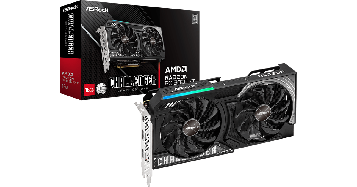 ASRock Radeon RX 9060 XT Challenger 16GB OC [RX9060XT CL 16GO ...