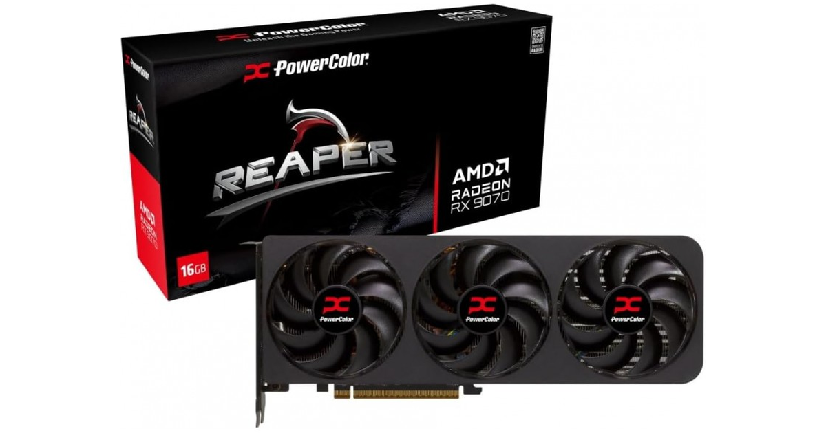 PowerColor Reaper AMD Radeon RX 9070 16GB GDDR6 [RX9070 16G-A ...