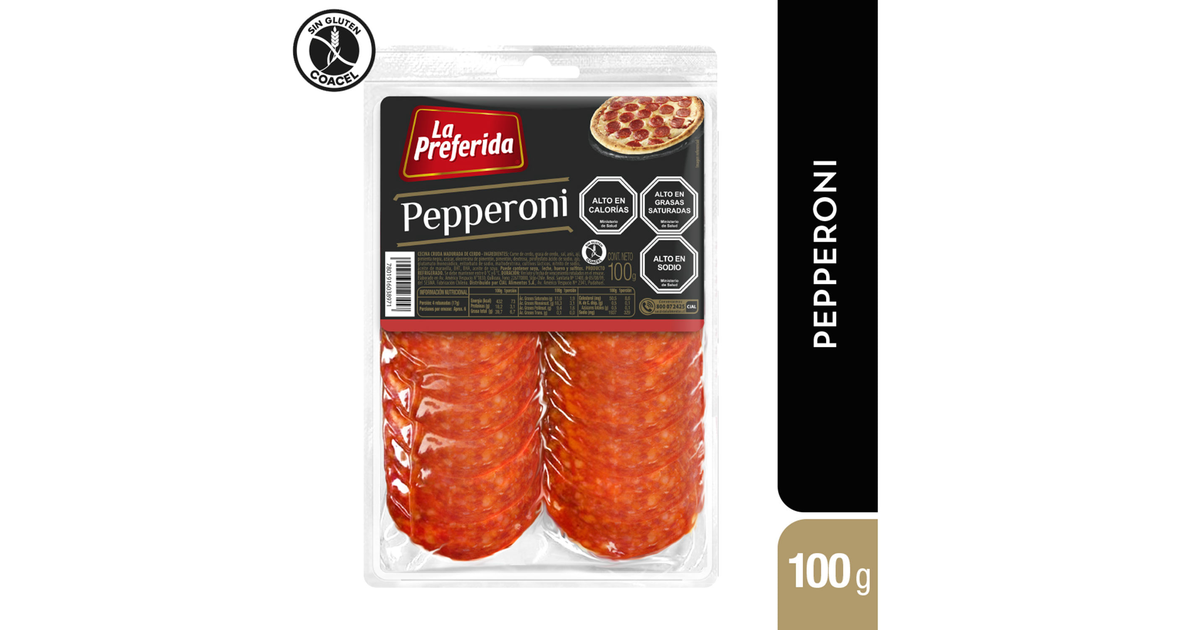 La Preferida Pepperoni (100 g.) | SoloTodo.cl