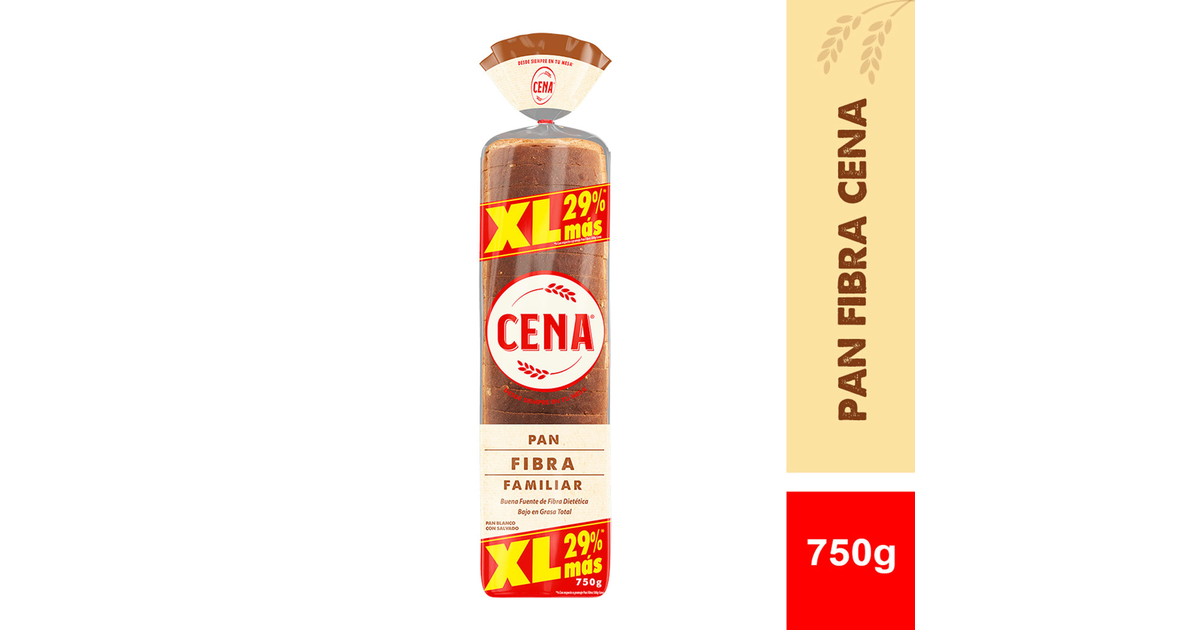 Cena Pan Cena Fibra Integral XL (1 un. / 750 g.) | SoloTodo.cl