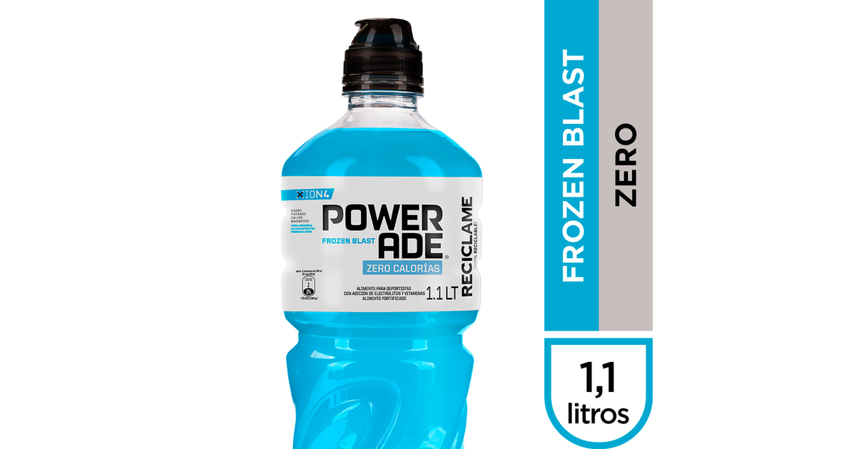 Powerade Bebida Isotónica Zero Frozen Blast (1 un. / 1100 mL ...