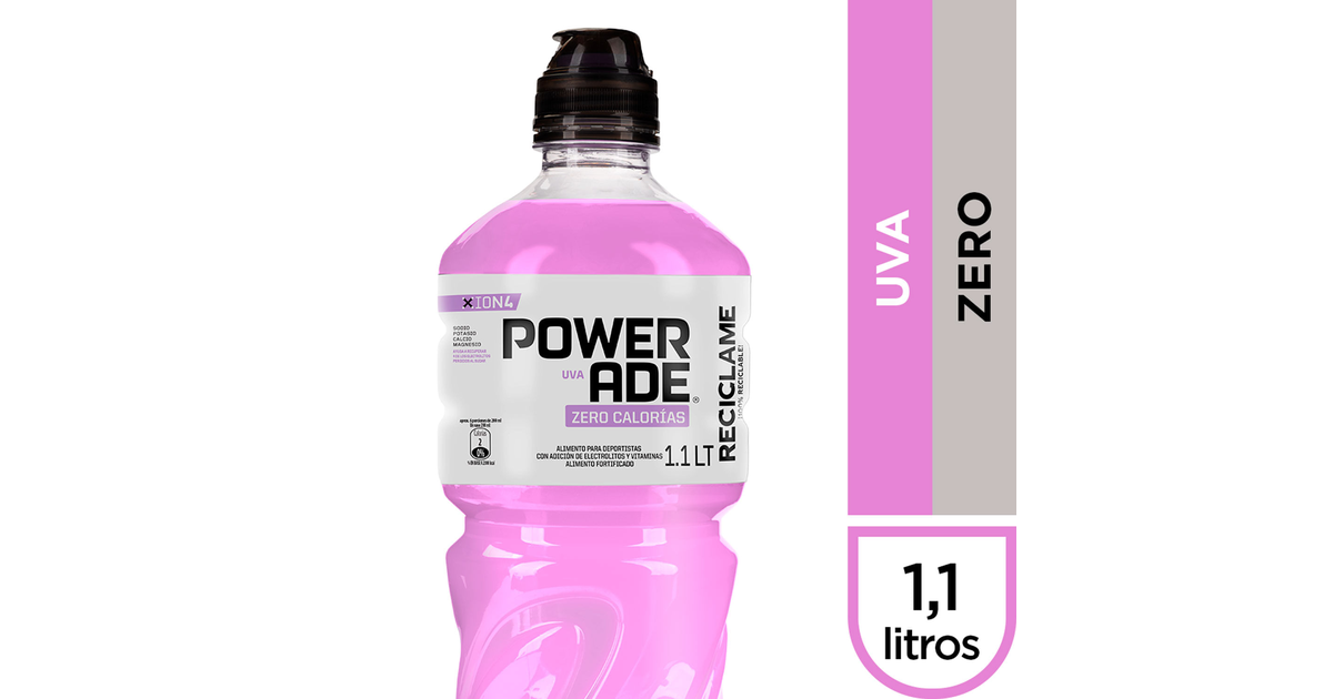 Powerade Bebida Isotónica Zero Uva (1 un. / 1100 mL.) | SoloTodo.cl