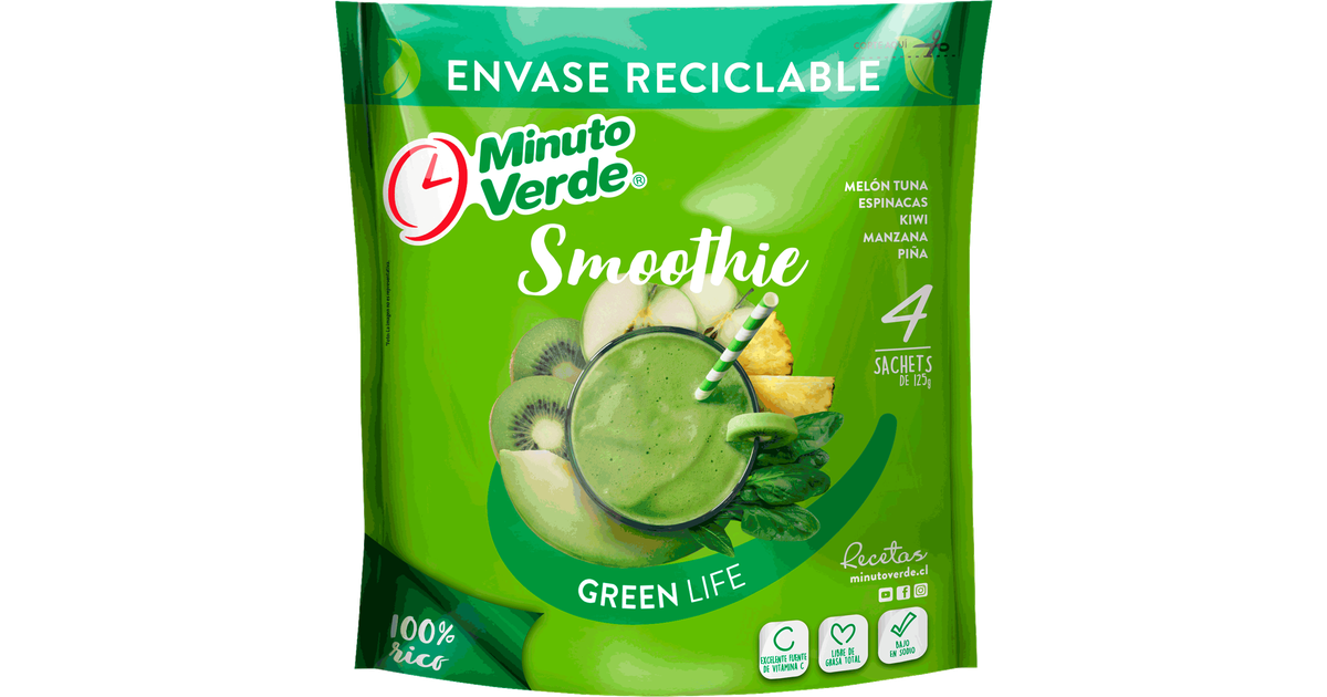 Minuto Verde Mix Smoothie Green Desintoxicante (500 g.) | SoloTodo.cl