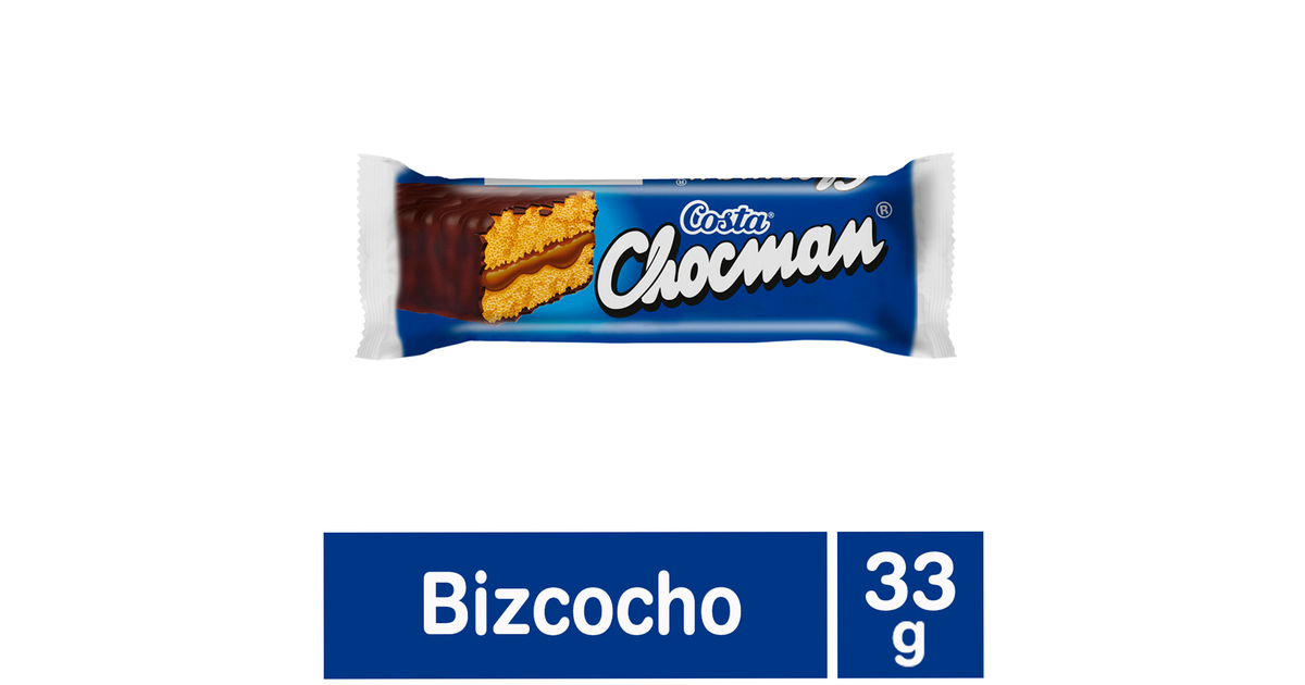 Costa Bizcocho Chocman (33 g.) | SoloTodo.cl