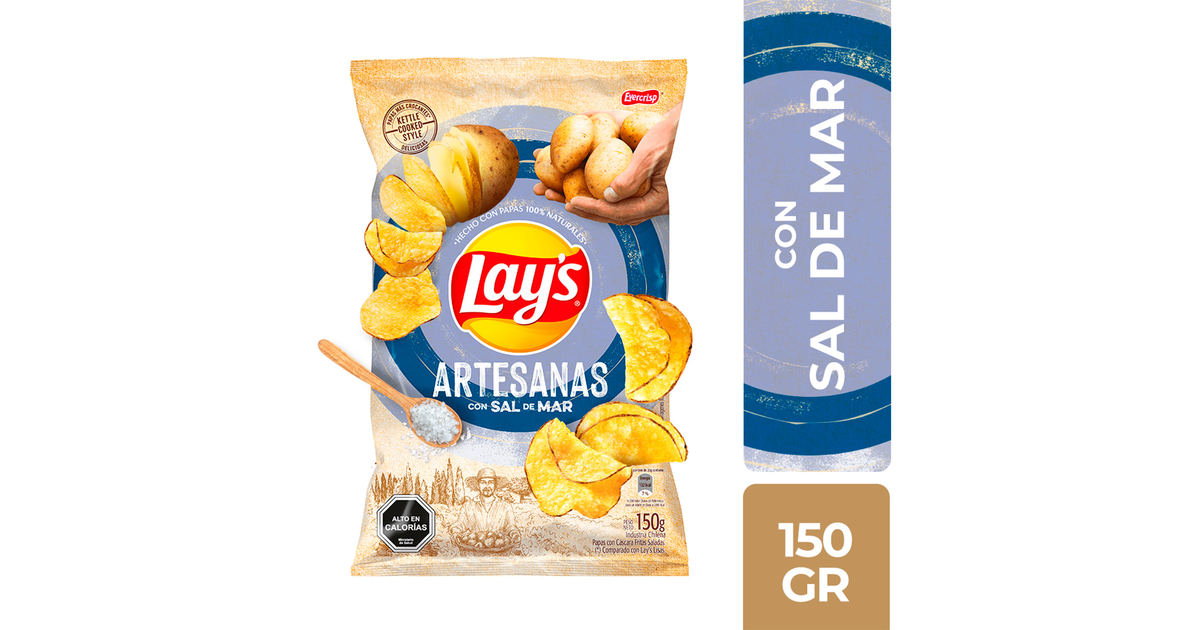 Evercrisp Papas Fritas Artesanas Sal de Mar (150 g.) | SoloTodo.cl